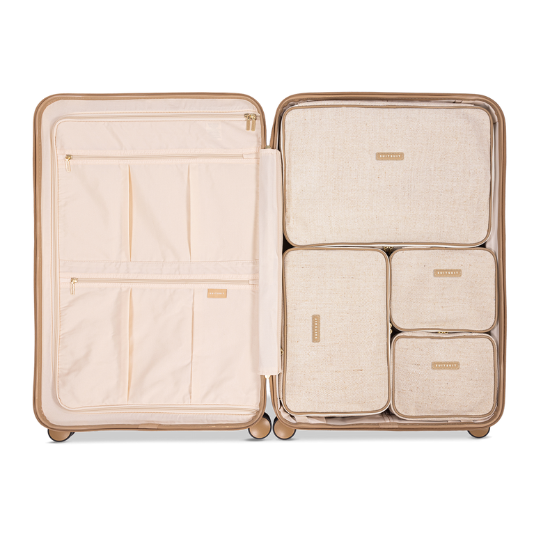 Fusion Raw Cotton Packing Cube Set 76 cm | SUITSUIT – SUITSUIT Deutschland